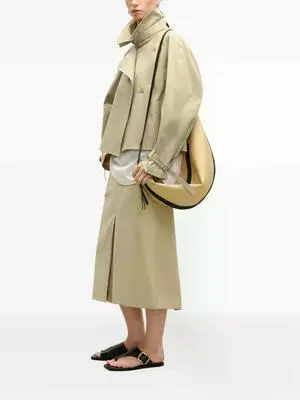LESS Raglan-sleeve Cropped Jacket - Neutrals