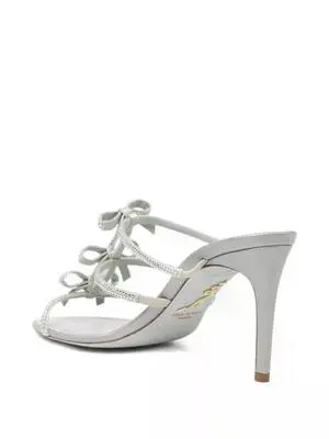 Rene Caovilla Embellished Bow Stiletto Sandals