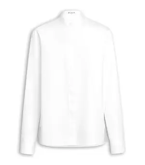 Alaïa Cotton Poplin Plastron Shirt