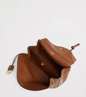 Balenciaga Medium Leather Rodeo Shoulder Bag - Brown