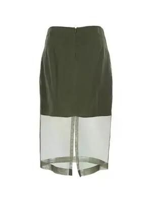 Federica Tosi Sheer Panel Midi Skirt