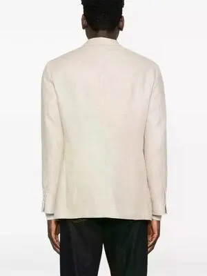Brunello Cucinelli Buttoned Flap-pocket Blazer - Neutrals