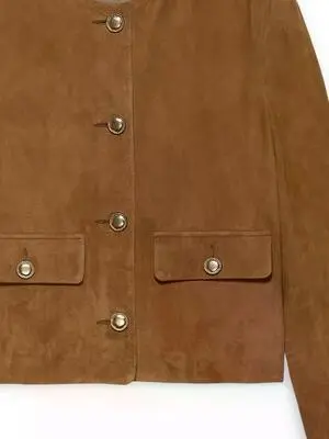 ARMA Lorenne Collarless Jacket - Brown