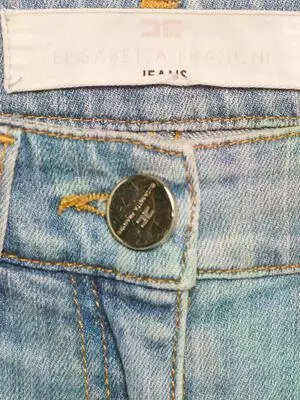 Elisabetta Franchi Distressed Light Wash Jeans