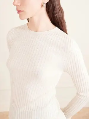 KALLMEYER Fabi Ribbed Merino Wool Long Sleeve Top