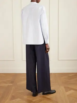 TWP Pintucked Cotton Poplin Shirt