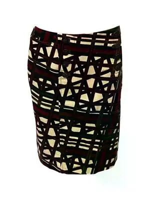 Gucci Fantasy Tartan Button Skirt