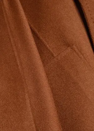 JOSEPH Spencer Belted Wool And Cashmere-blend Trench Coat - Rust