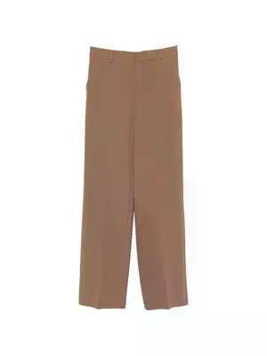 Federica Tosi Zipped Tailored Trousers - Brown