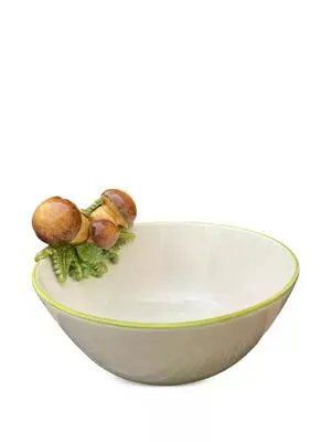 LES-OTTOMANS Hand-painted Ceramic Bowl - Neutrals