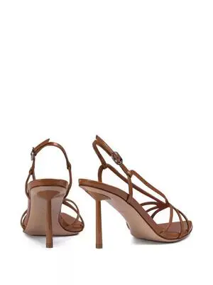 LE SILLA Eugenie Patent Finish Stiletto Sandals