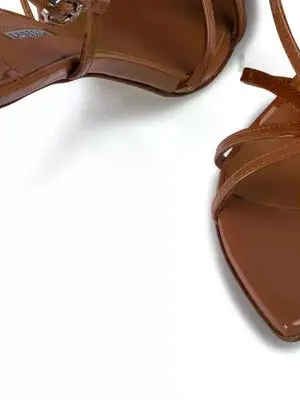 LE SILLA Eugenie Patent Finish Stiletto Sandals