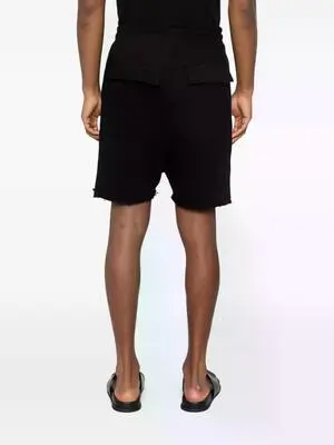 THOM KROM Drawstring Frayed Hem Shorts