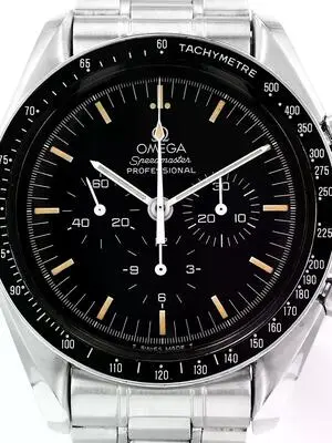 Omega Speedmaster Tachymeter Chronograph Watch - Black