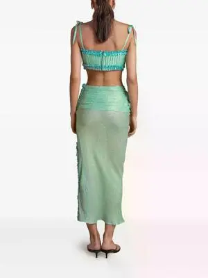 SANA OSMANI Agor Sequin Tie-strap Top