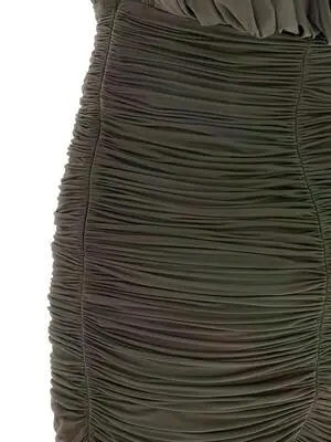 Magda Butrym Draped One-shoulder Mini Dress