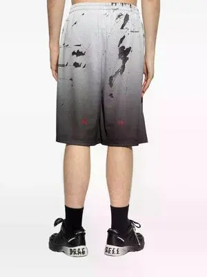 44 LABEL GROUP Gradient Perforated Shorts