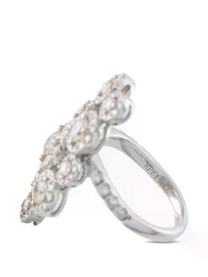 LB EXCLUSIVE 18k White Gold Diamond Cluster Ring