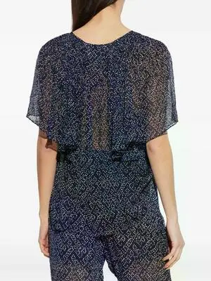 MARANT ETOILE Ruffled Printed Top