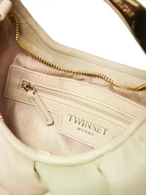 TWINSET Handwoven Croissant Bag