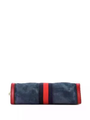 Gucci Ophidia Chain Suede Small Shoulder Bag - Blue