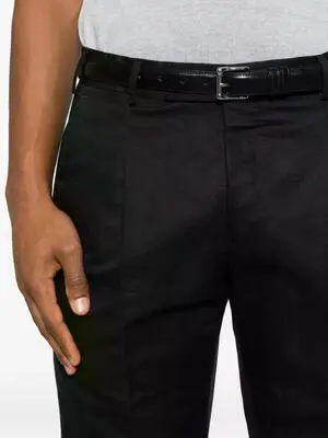 PT TORINO Pleated Turn-up Hem Trousers - Blue