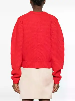 Chloé Ribbed Knit Logo Sweater