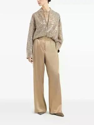 Brunello Cucinelli Sequin-embroidery Bomber Jacket