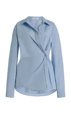 THE FRANKIE SHOP Ornella Button-up Cotton Shirt