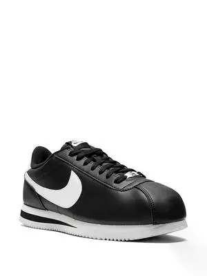 Nike Cortez Basic Leather Sneakers - Black