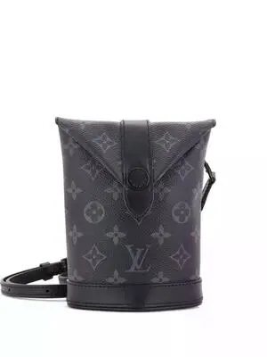 LOUIS VUITTON Envelope Pouch Monogram Eclipse Canvas - Black