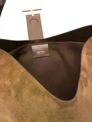 TOM FORD T Signature Shoulder Bag - Brown
