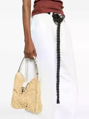 Ermanno Scervino Mini Woven Tote Bag - Neutrals