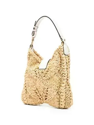 Ermanno Scervino Mini Woven Tote Bag - Neutrals