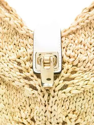 Ermanno Scervino Mini Woven Tote Bag - Neutrals