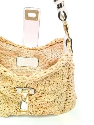 Ermanno Scervino Mini Woven Tote Bag - Neutrals