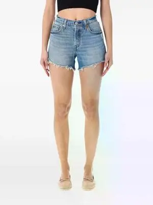 LEVI'S 501® Curve Frayed Hem Shorts - Blue