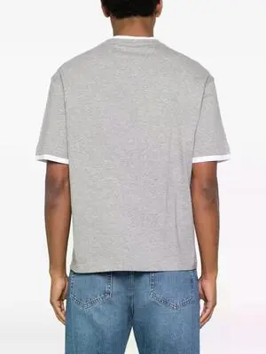 LARDINI Contrasting-trim T-shirt - Grey