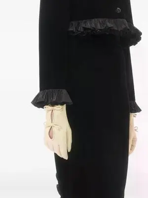 Valentino Garavani Leather Gloves With Bow Detail