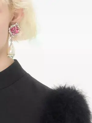 Valentino Garavani Pas Plus Crystal Teardrop Earrings