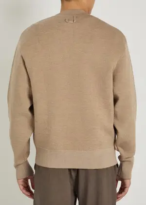 Jacquemus Double Merino Wool-blend Cardigan - Beige