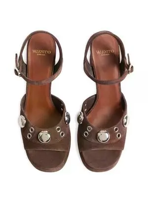 Valentino Garavani Nellcôte Platform Sandals - Brown