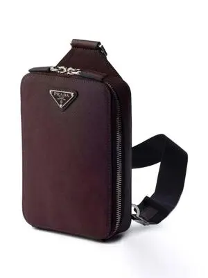 Prada Brique Saffiano Leather Messenger Bag