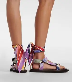 Missoni Maud Chevron Twill Sandals