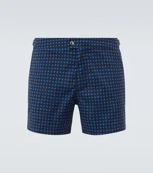 TOM FORD Polka-dot Swim Trunks - Blue