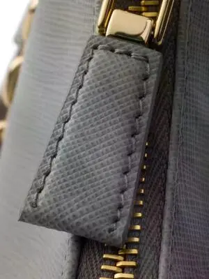 Prada Mini Re-edition Leather Shoulder Bag - Grey
