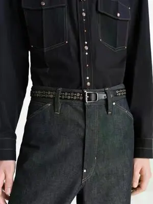 LEMAIRE Stud Embellished Belt