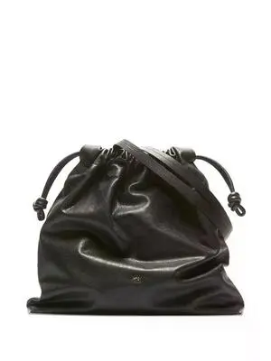 N°21 Eva Gathered Shoulder Bag - Black