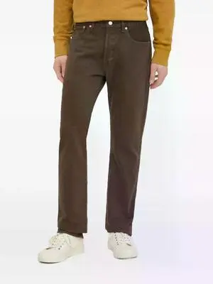 LEVI'S 501® Straight Leg Button Fly Jeans - Brown