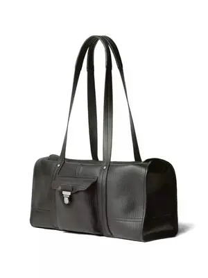 LEMAIRE Pocket Shoulder Bag In Bubble Lambskin - Green